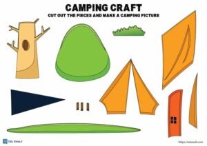 10 Free camping worksheets for kids - ESL Vault