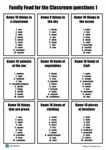 Family Feud for the classroom - ESL Vault