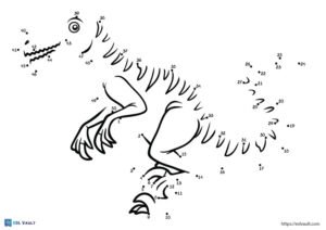10 free printable dinosaur dot to dot pages - ESL Vault