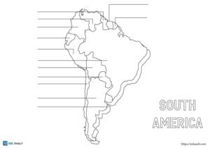 10 free South America map coloring pages - ESL Vault