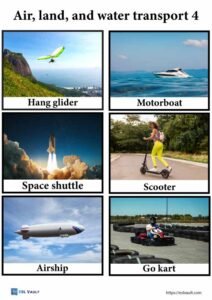 42 free printable land air and water transport pictures - ESL Vault
