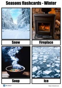 36 Free printable seasons flashcards (PDF) - ESL Vault