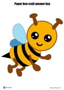 Free paper bee craft templates (8 PDFs) - ESL Vault