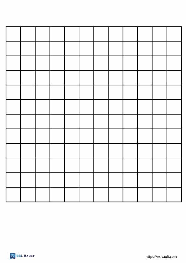 9 Free blank word search templates (PDF) - ESL Vault