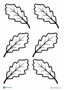 88 Free printable leaf templates (PDF) - ESL Vault
