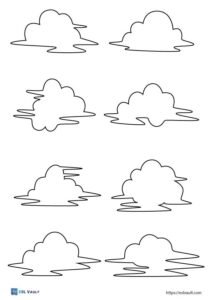 Free printable cloud templates (18 PDFs) - ESL Vault