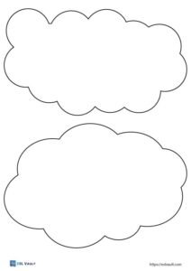 Free printable cloud templates (18 PDFs) - ESL Vault