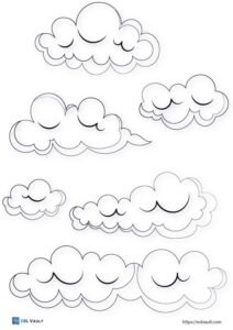 Free printable cloud templates (18 PDFs) - ESL Vault