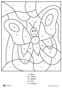 11 Free color by letter worksheets (PDF) - ESL Vault