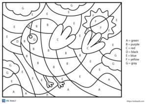 11 Free color by letter worksheets (PDF) - ESL Vault