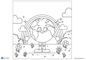 15 Free printable earth coloring pages (PDF) - ESL Vault