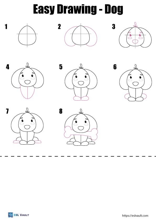 19 Easy drawings for beginners (step by step) - ESL Vault