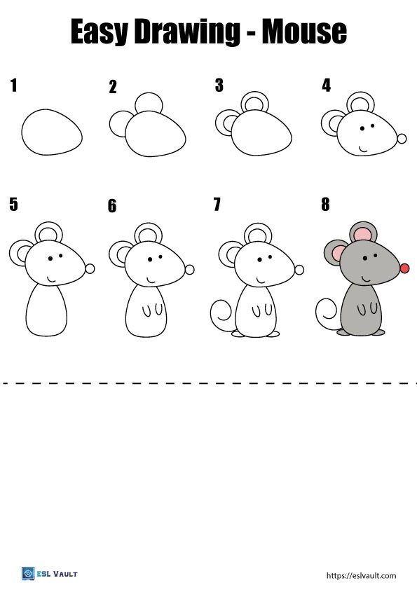 19 Easy drawings for beginners (step by step) - ESL Vault