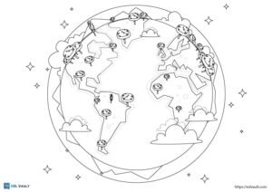 15 Free printable earth coloring pages (PDF) - ESL Vault