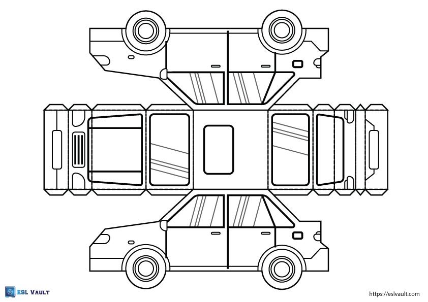 9 Free printable car craft for kids projects (PDF)