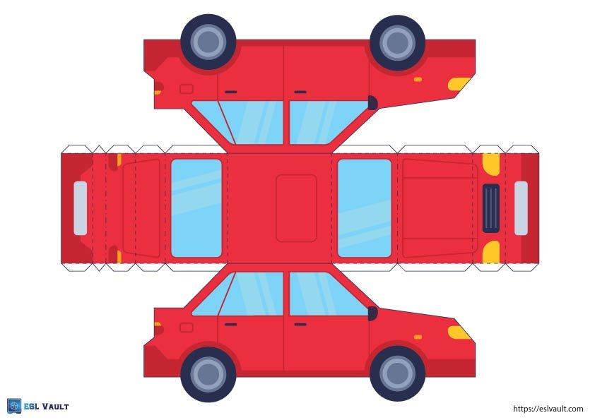 9 Free printable car craft for kids projects (PDF)