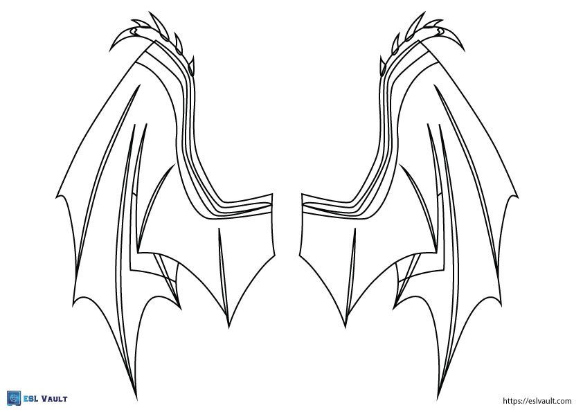 Free printable wings templates (24 PDFs) - ESL Vault