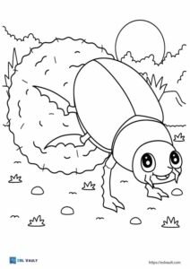 27 Free beetle coloring pages (PDF) - ESL Vault