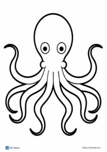Free octopus outlines and templates (16 PDFs) - ESL Vault