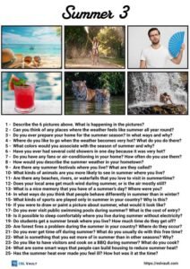 75 Summer conversation questions - ESL Vault