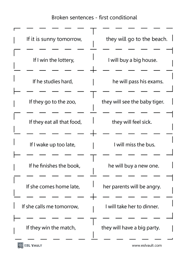 8 Awesome broken sentences worksheets - ESL Vault
