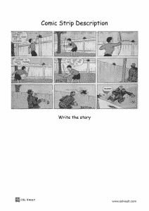 7 great comic description worksheets - ESL Vault