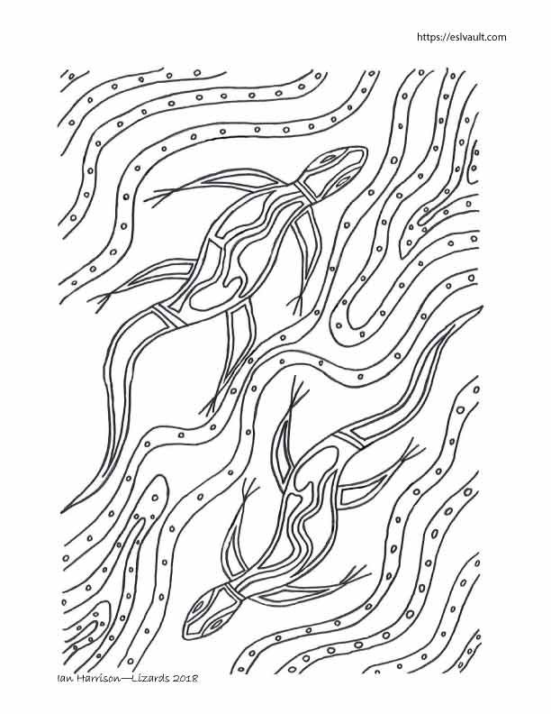 16 free aboriginal art colouring pages - ESL Vault