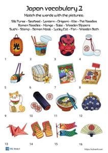 ESL Japan vocabulary worksheets - ESL Vault