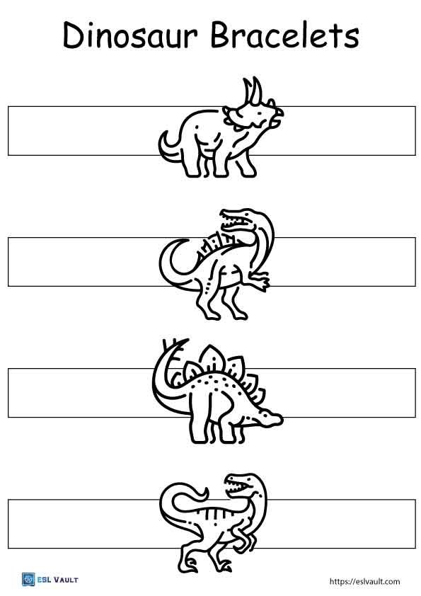 32 free printable bracelets - ESL Vault