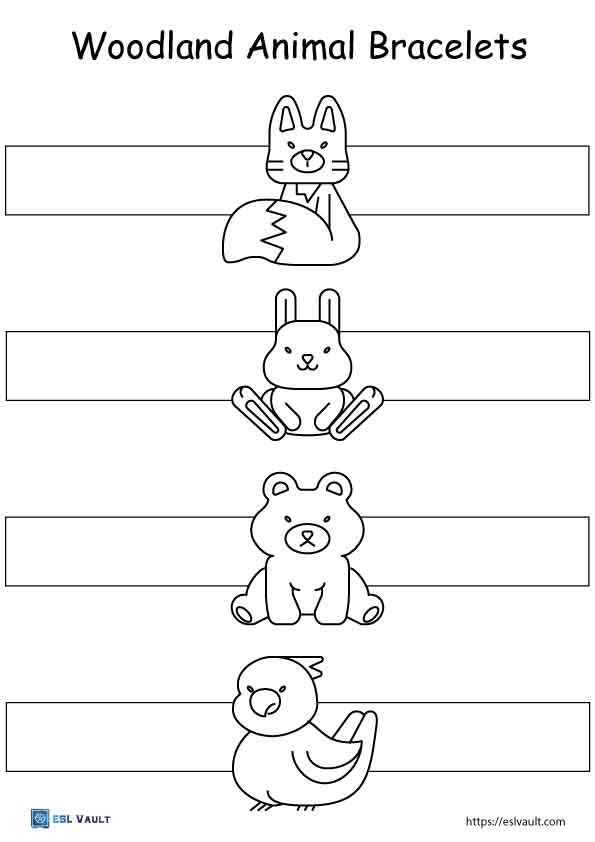 32 free printable bracelets - ESL Vault