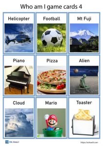 45 free who am I game cards - ESL Vault