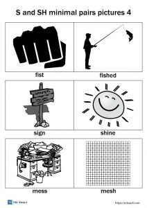 S and SH minimal pairs - ESL Vault
