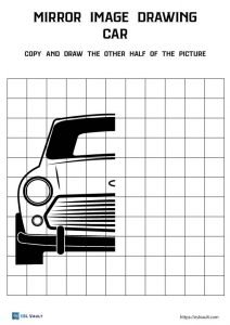 6 free mirror image drawing worksheets - ESL Vault