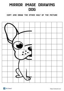 6 free mirror image drawing worksheets - ESL Vault