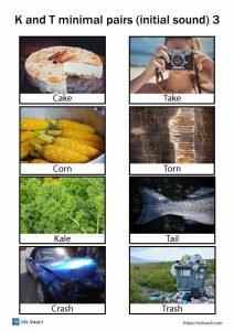 K and T minimal pairs - ESL Vault