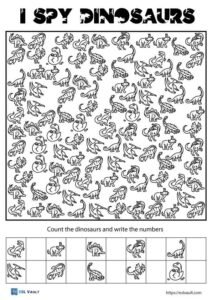 8 free printable I spy coloring pages - ESL Vault