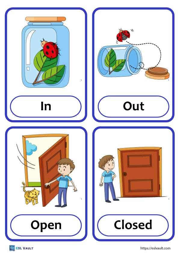 72 Free Printable Opposites Flashcards ESL Vault