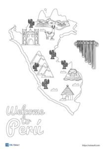 10 free South America map coloring pages - ESL Vault