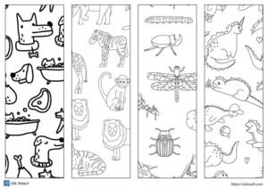 52 free printable bookmarks to color - ESL Vault