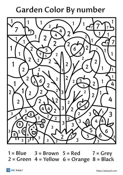 29 free PDF color by number printables - ESL Vault 29 free PDF color by number printables - ESL Vault