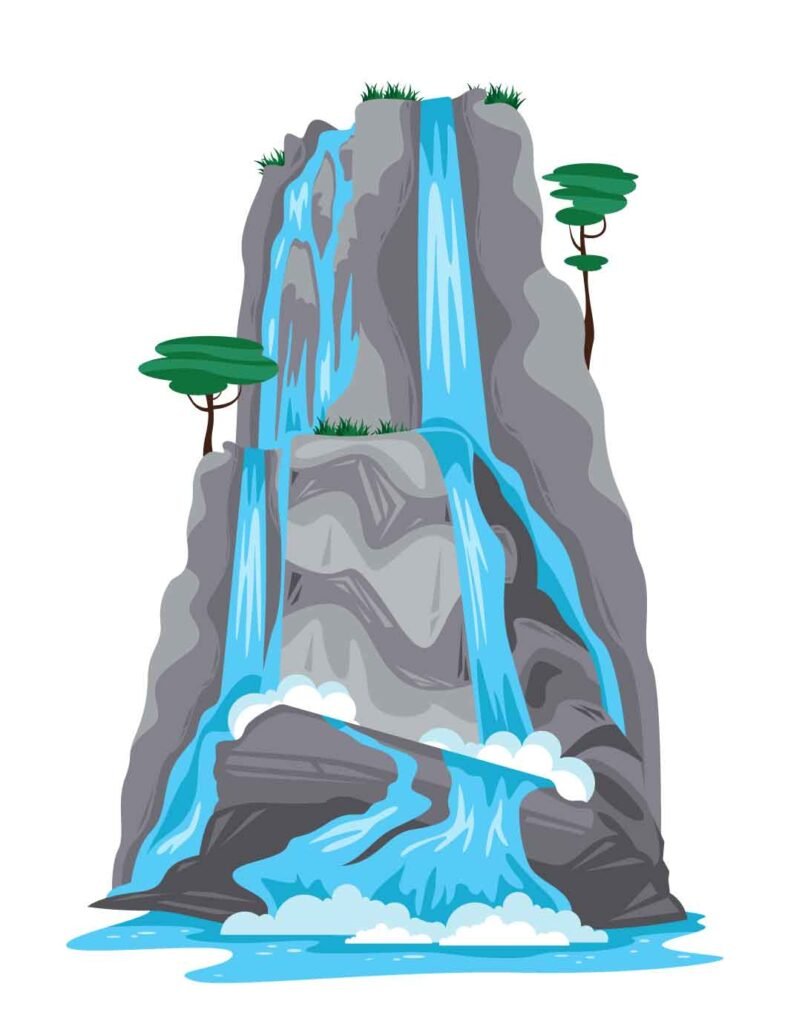 16 free waterfall coloring pages - ESL Vault
