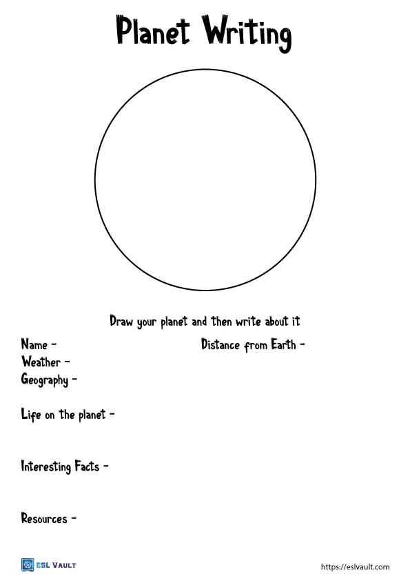 11 fun space writing prompts - ESL Vault 11 fun space writing prompts - ESL Vault