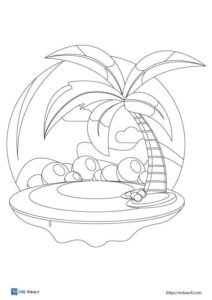 19 palm tree coloring pages - ESL Vault