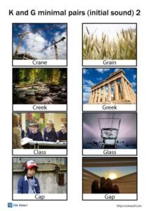 K and G minimal pairs - ESL Vault