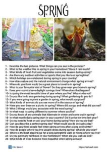 25 nature conversation questions - ESL Vault