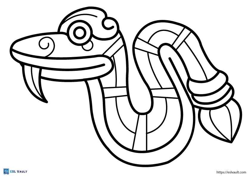 29 free PDF Aztec coloring pages - ESL Vault