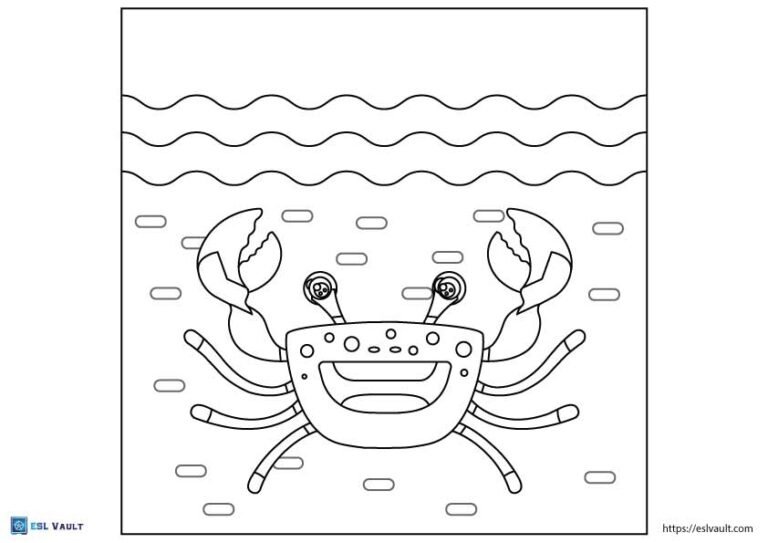 20 interesting crab coloring pages - ESL Vault