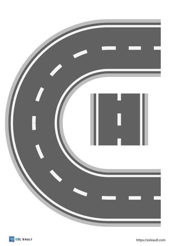 9 free printable roads pdf pages - ESL Vault