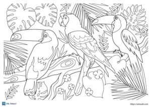 17 free printable toucan coloring pages - ESL Vault