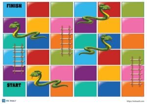 10 free PDF snakes and ladders printables - ESL Vault